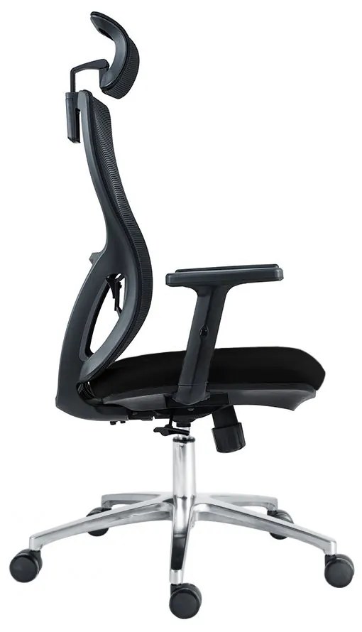 Kancelářská ergonomická židle Neoseat TASCO — síť / látka, černá, nosnost 150 kg