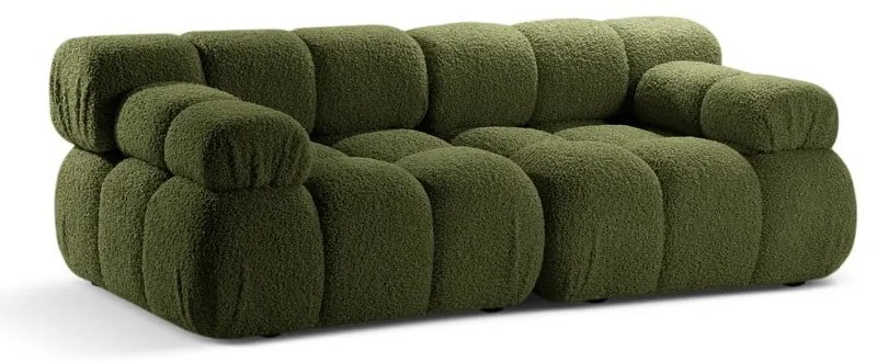 Zelená modulární pohovka z textilie bouclé 188 cm Bellis – Micadoni Home