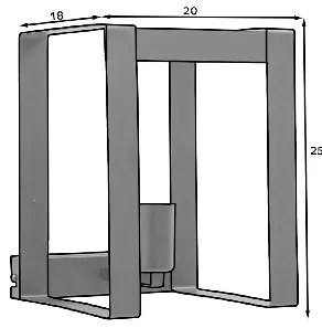 Eltap Loftová nástěnná lampička Giorri, 20x18x25cm