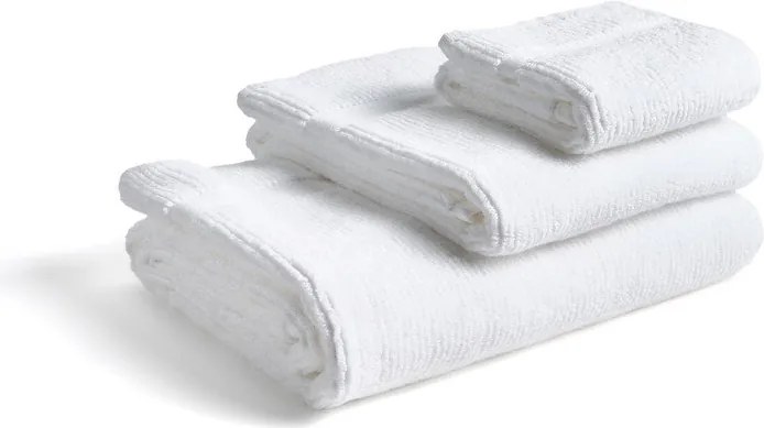 Bílý froté bavlněný ručník 30x50 cm Olvira – Kave Home