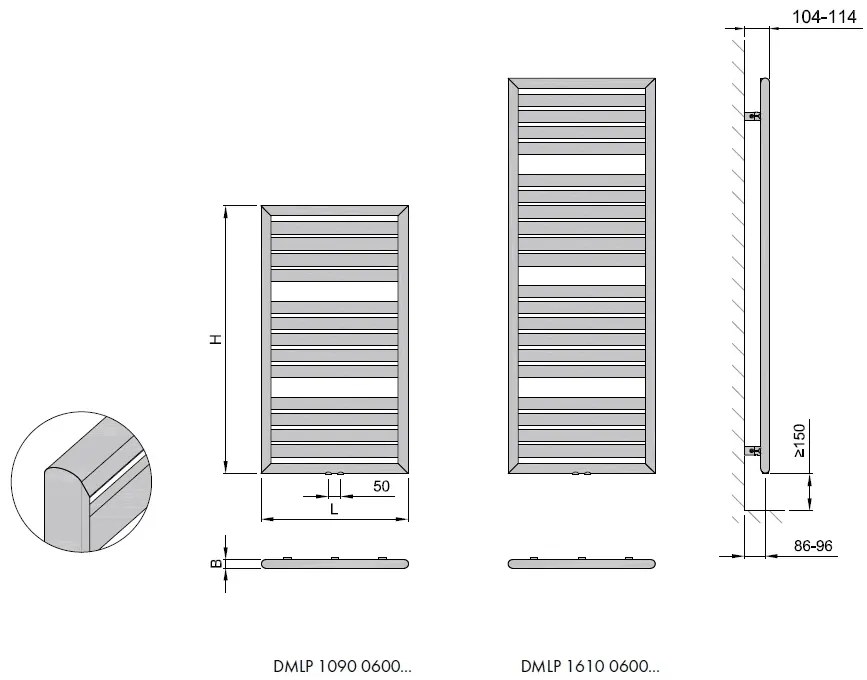 Isan Mapia Light Plus 1090 x 600 mm DMLP10900600SM01