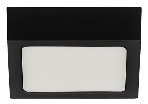 ACB Iluminacion Stropní LED svítidlo ROKU, š. 9 cm, 6W, CRI90 Barva: Černá, Teplota světla: 4000K - denní bílá