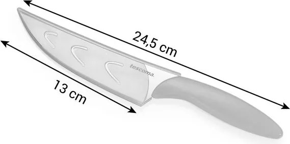 TESCOMA Nůž kuchařský MicroBlade MOVE 13 cm, s ochranným pouzdrem