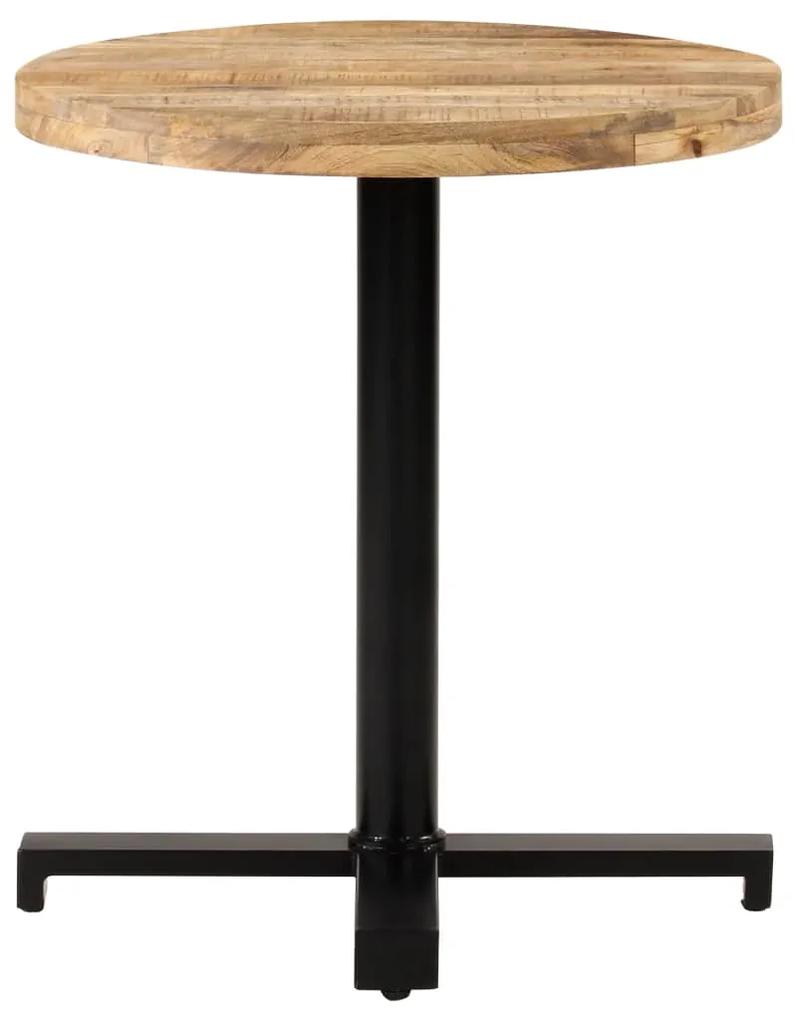 Bistro stůl Dansey - kulatý - hrubé mangovníkové dřevo | Ø70x75 cm