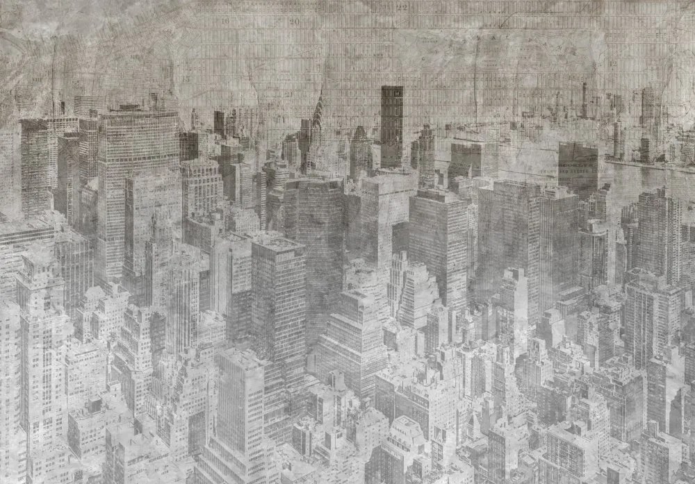 Fototapeta New York City Grunge I Mono Hladký vinyl 360x240