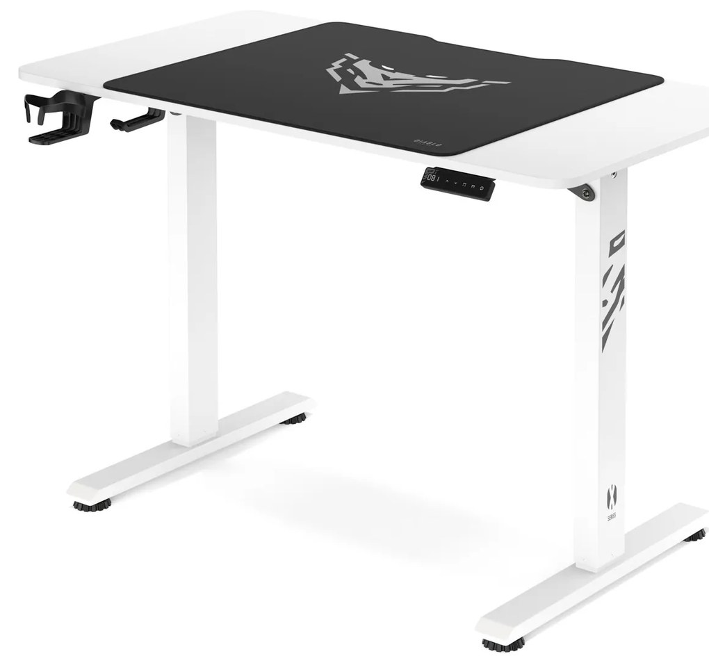 Výškově nastavitelný stůl 110 cm bílý: Diablo X-Tensio 1100