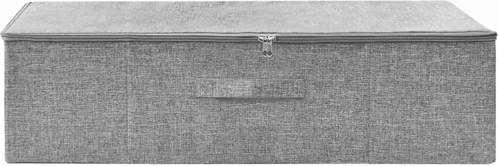 Úložný box textil 70 x 40 x 18 cm šedý 332905