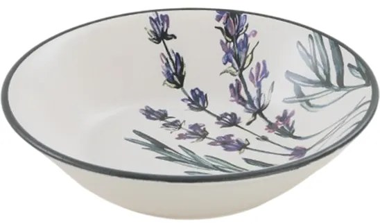 Sada 6 kameninových hlubokých talířů Herbal 18 cm