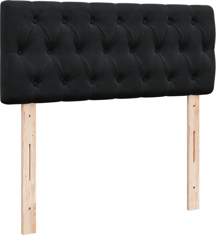 Box spring postel s matrací černá 120 x 200 cm samet 3288590