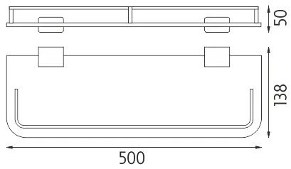 Nimco Police s ohrádkou, 50 cm Ki 14091AX-50-26