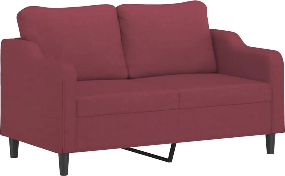3dílná sedací souprava s poduškami vínová textil 3201816