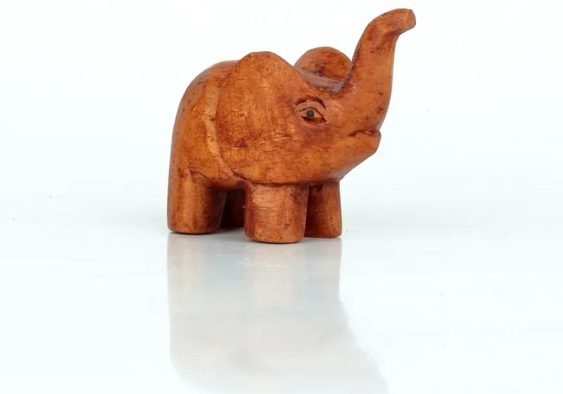 Dekorace ze dřeva slon 6cm