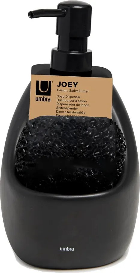 Černý keramický dávkovač mýdla 590 ml Joey – Umbra