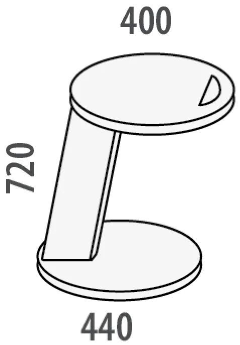 Stolek k posteli Domestav F146 Materiál: Buk cink, Barevne provedení: Přírodní provedení