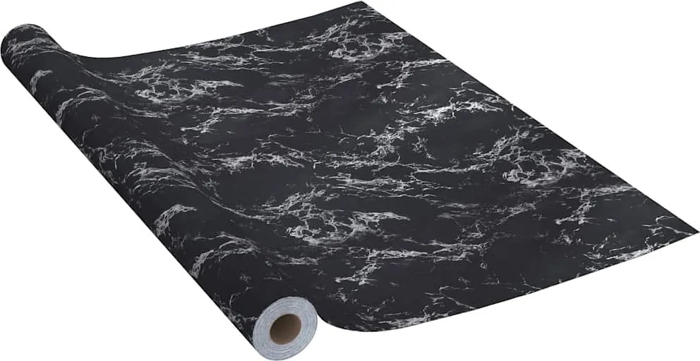 Samolepící tapeta na nábytek černý kámen 500 x 90 cm PVC 326143