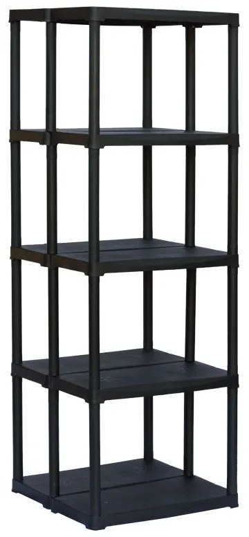 ArtPlast Plastový oboustranný regál TEMPO, 1760 x 600 x 585 mm, 5 polic