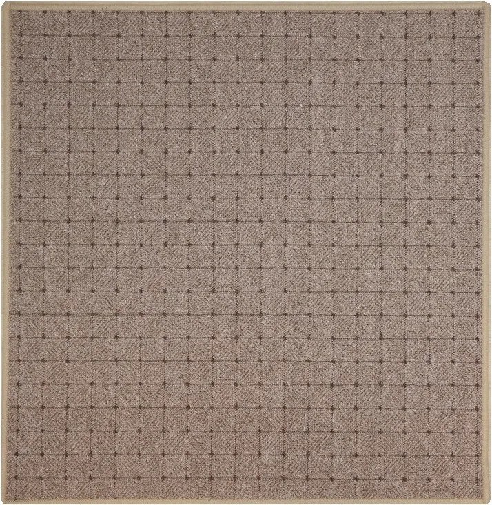 Condor Carpets 120x120 cm Kusový koberec Udinese béžový new čtverec, béžová, chodba / předsíň