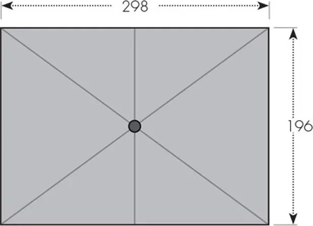 Doppler ALU WOOD zahradní slunečník 300 x 200 cm antracit