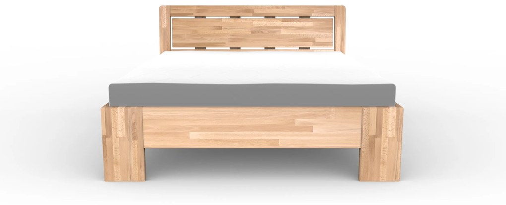 Masivní postel WIEN - Solwo Design Dřevo a odstín oleje: BUK Cink - Olej odstín BO102, Rozměr spací plochy: 220x200