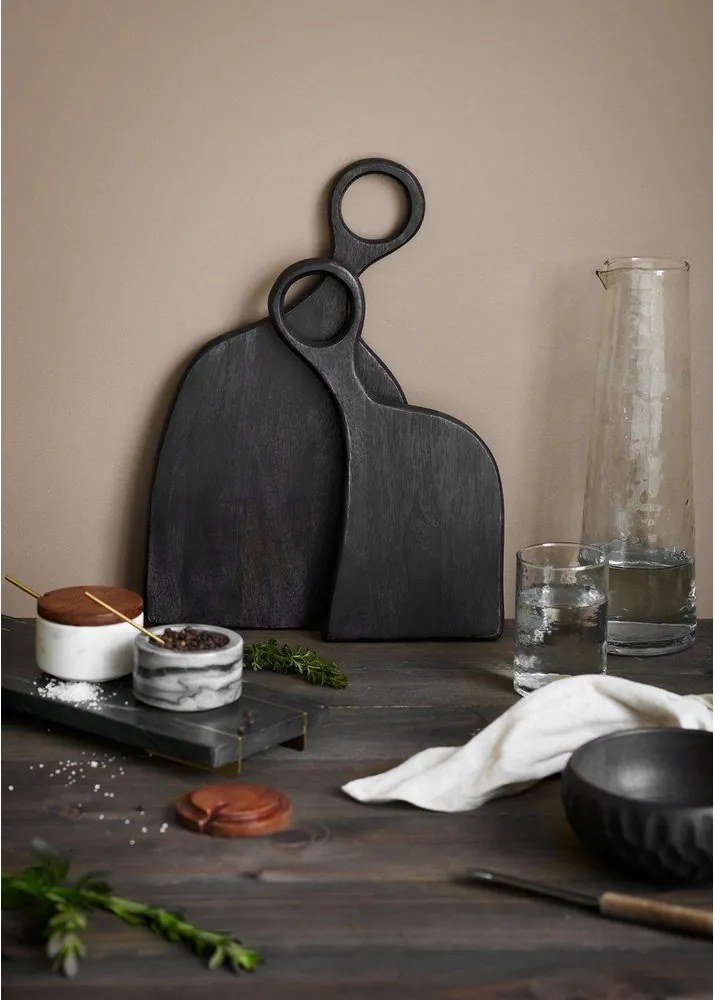 Servírovací dřevěná prkénka v sadě 2 ks 41 x 21 cm Palani – House Nordic