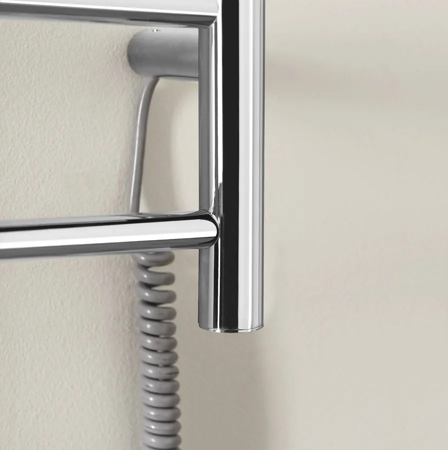 Sapho Sapho, REDONDO elektrický sušák ručníků, kulatý, 500x900 mm, 75 W, leštěná nerez, ER220V