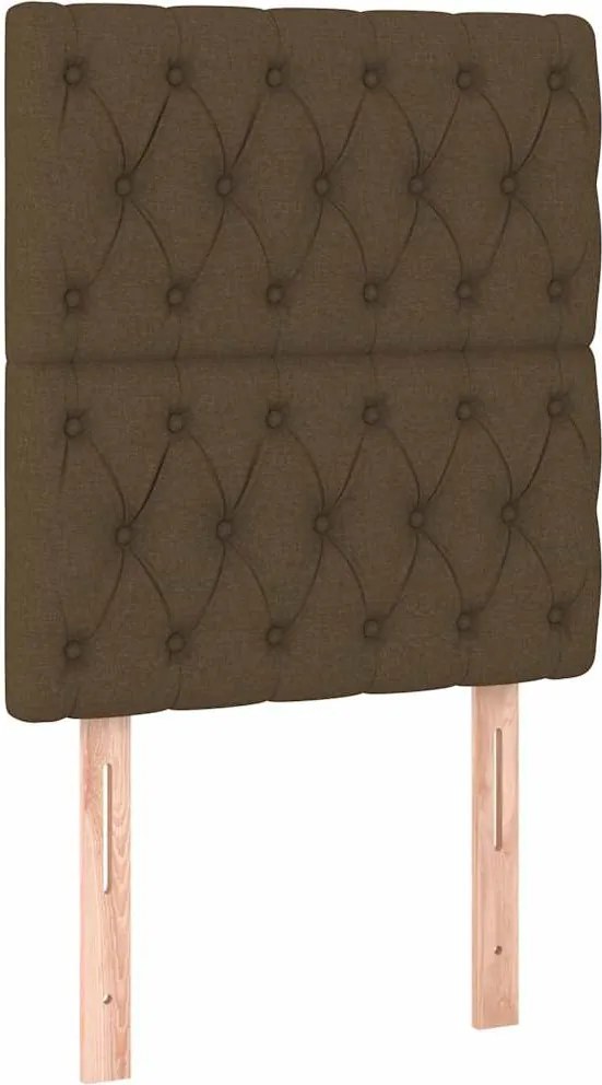 Box spring postel s matrací tmavě hnědá 80x200 cm textil 3128160