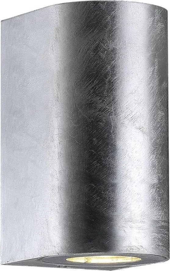 NOR 49721031 Venkovní nástěnné svítidlo Canto Maxi 2 2x28W GU10 galvanizovaná ocel čirá - NORDLUX