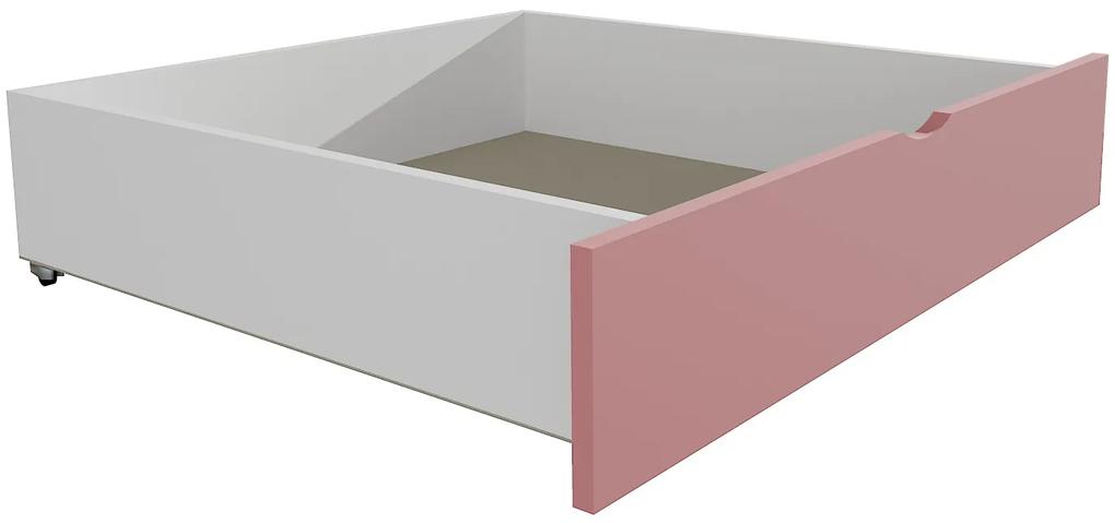Vomaks unit, s.r.o. Zásuvka / šuplík masiv borovice / LTD - 1 kus / polovina délky postele Barva: barva růžová, Varianta: s přistýlkou, Délka: 180 cm