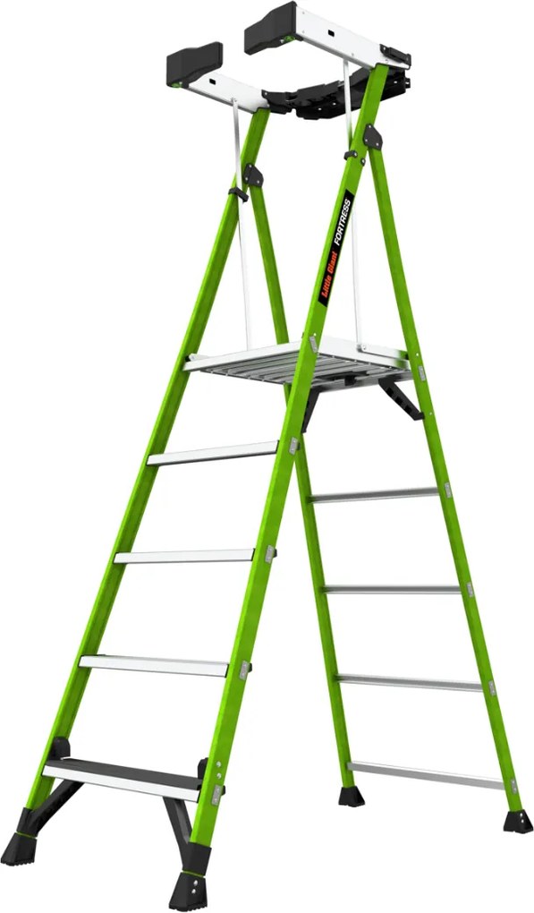 Little Giant | Fortress – sklolaminátové schůdky pro bezpečnou práci ve výšce Model: 5, Max. dosah: 335 cm