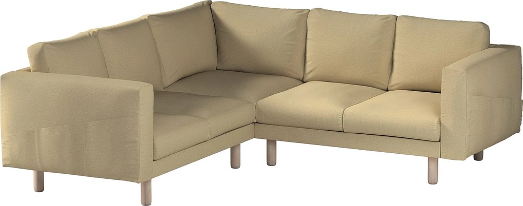 Potah na pohovku IKEA Norsborg rohová 4-místná barva zelená látka pletený vzor