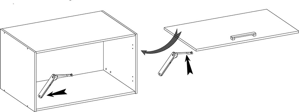 CREATIVA se | horní skříňka CRE-35G  výklopná | 50 cm | VÝBĚR KORPUSU a KOVÁNÍ | bílá lesk