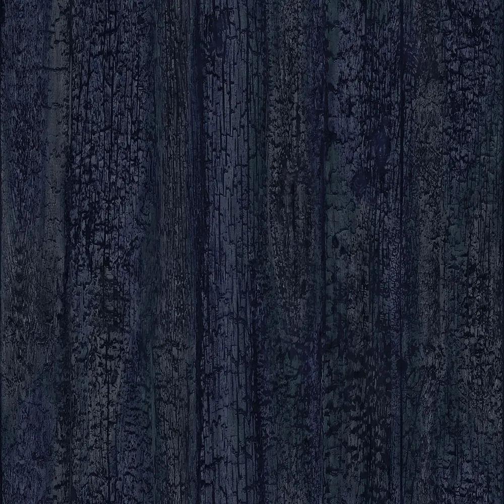 Origin Tmavě modrá vliesová tapeta, imitace dřeva 347532 rozměry 0,53 x 10,05 m