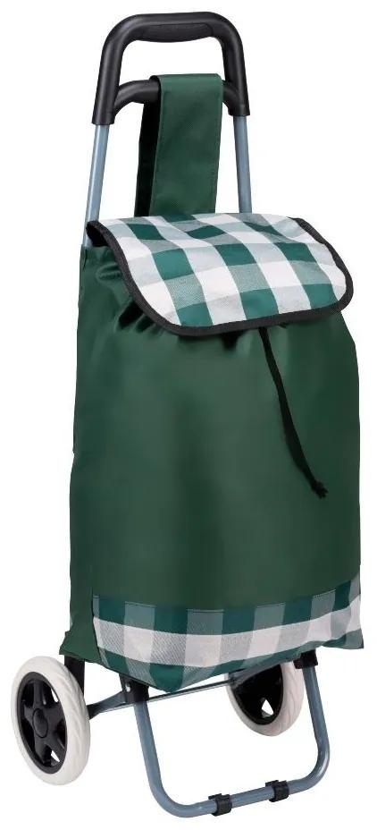 EDCO Nákupní taška na kolečkách zelená se světlým poklopemED-249769zesv