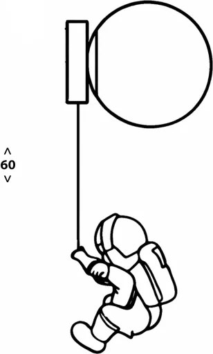 Brilagi - Dětské nástěnné svítidlo ASTRO 1xE14/15W/230V bílá