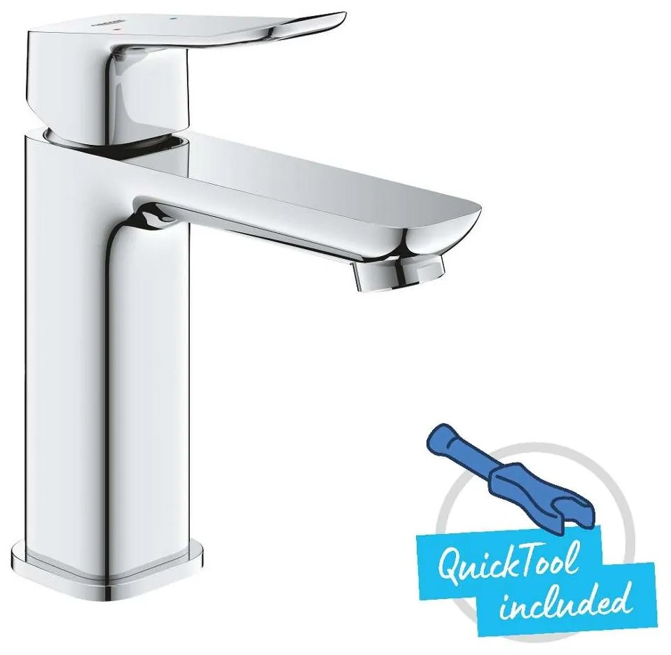 Grohe Dice - Umyvadlová baterie s výpustí Push-Open, chrom 1018330000