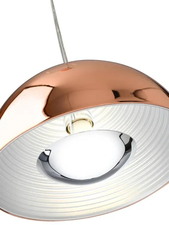 Měděný závěsný lustr 40cm Amalfi pro žárovku E27  - Candellux
