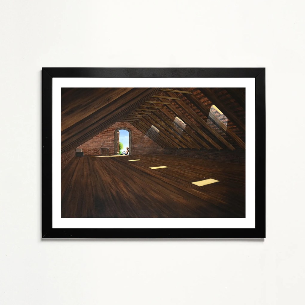 Štěpán Jirák | Čtenář Rám: Černý, Velikost: 40 x 60 cm