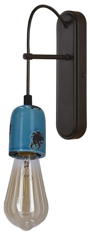 Černo-modré kovové nástěnné svítidlo Vider – Candellux Lighting