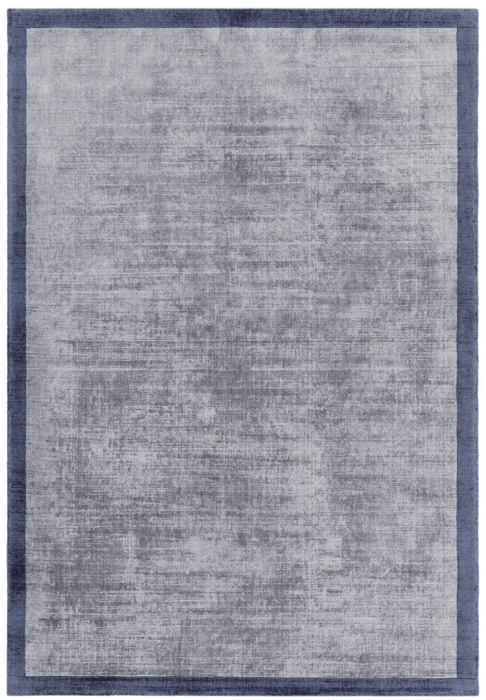 Černý koberec Ife Border Charcoal Silver Rozměry: 160x230 cm