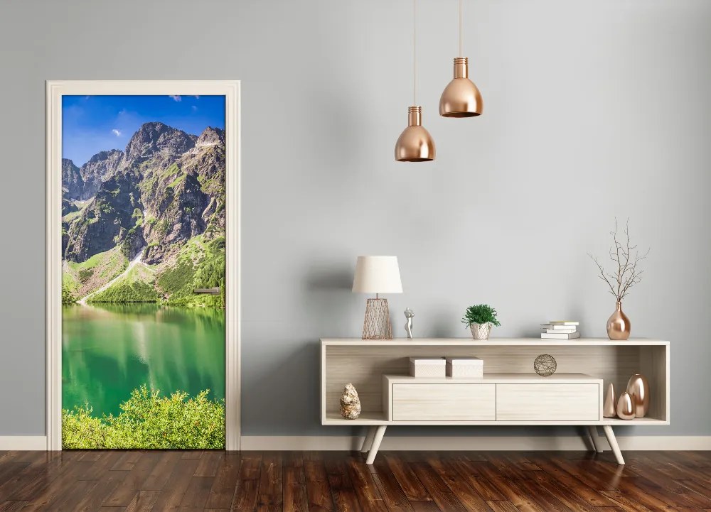 Fototapeta na dveře samolepící Mořské oko Tatry 95x205 cm