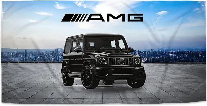 Sablio Ručník AMG auto - 70x140 cm