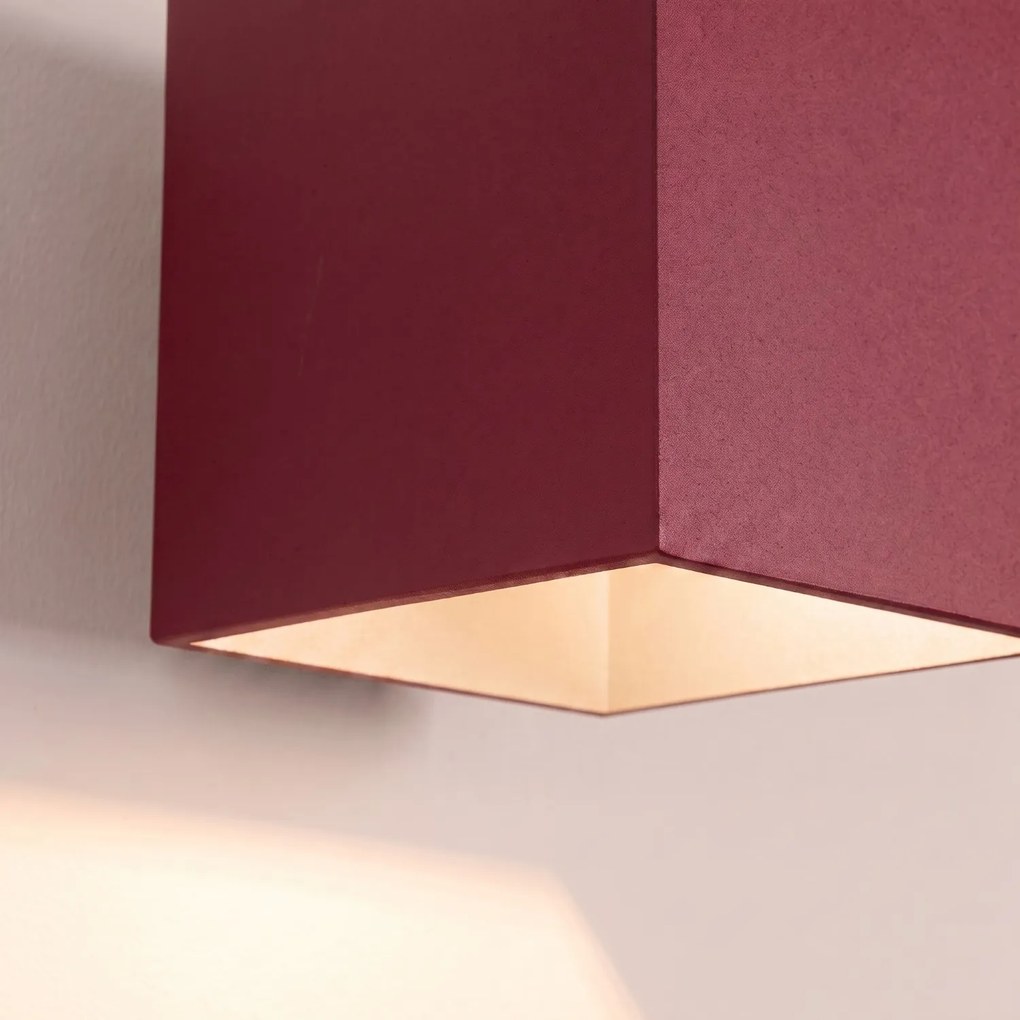 Sollux Lighting Nástěnné svítidlo QUAD 1 bordó