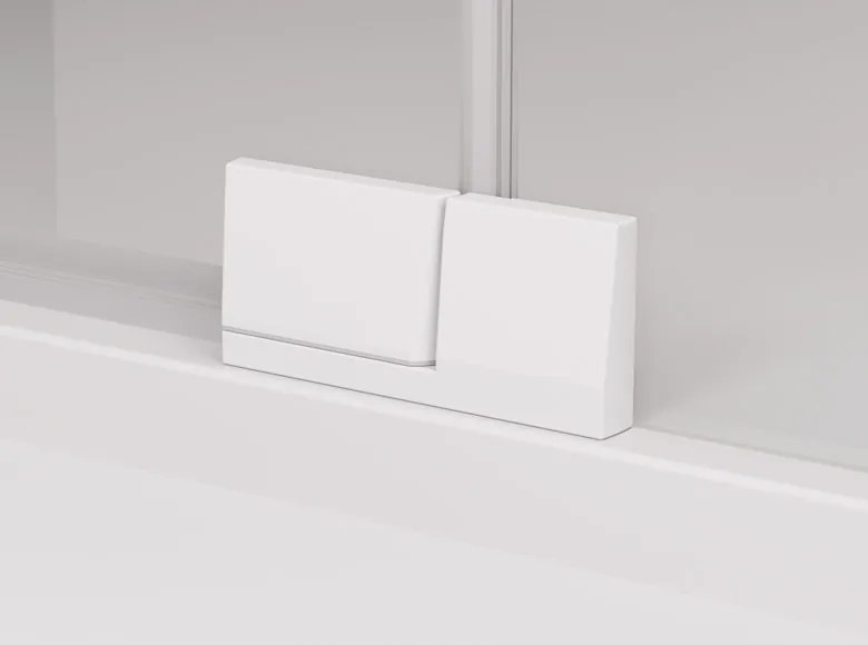 Sanswiss CADURA CA31C jednokřídlé sprchové dveře 120 cm Šířka: 1200 mm, Profil: Bílá, Sklo: Hladké čiré