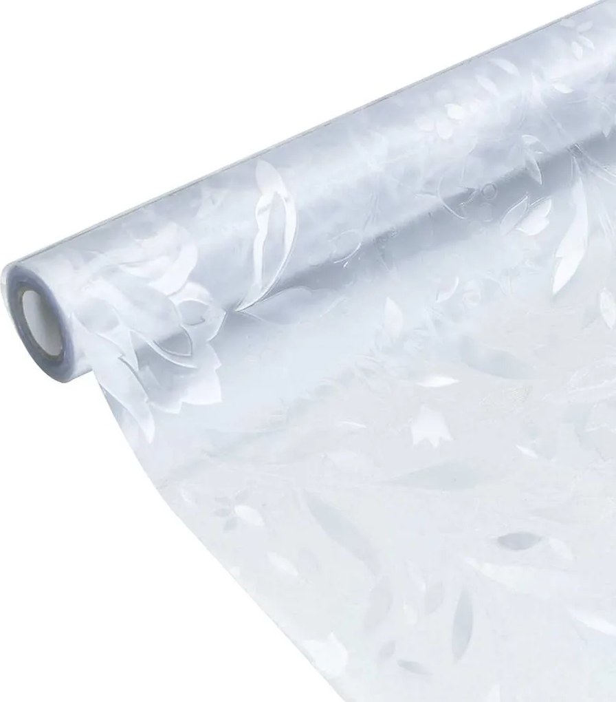 Okenní fólie matná květinový vzor 90 x 500 cm PVC 155849