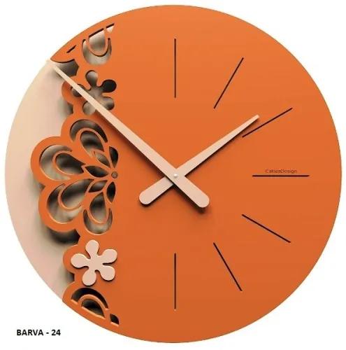 Designové hodiny 56-10-2 CalleaDesign Merletto Big 45cm (více barevných variant) Barva černá klasik-5 - RAL9017