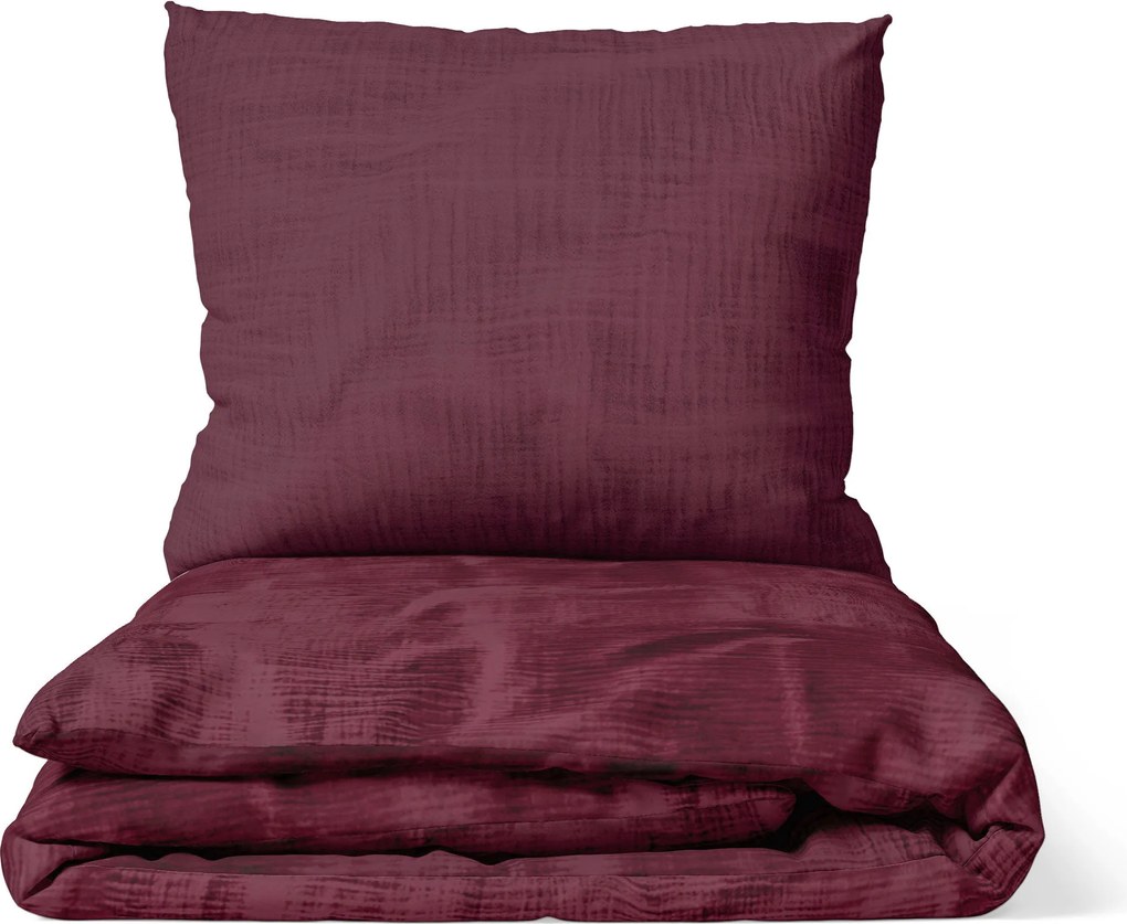 Mušelínové prodloužené povlečení Claret Velikost: 140 x 220 + 70 x 90