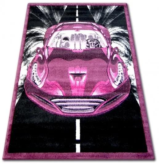 Dywany Lusczow Dětský koberec Car černo-fialový, velikost 120x170
