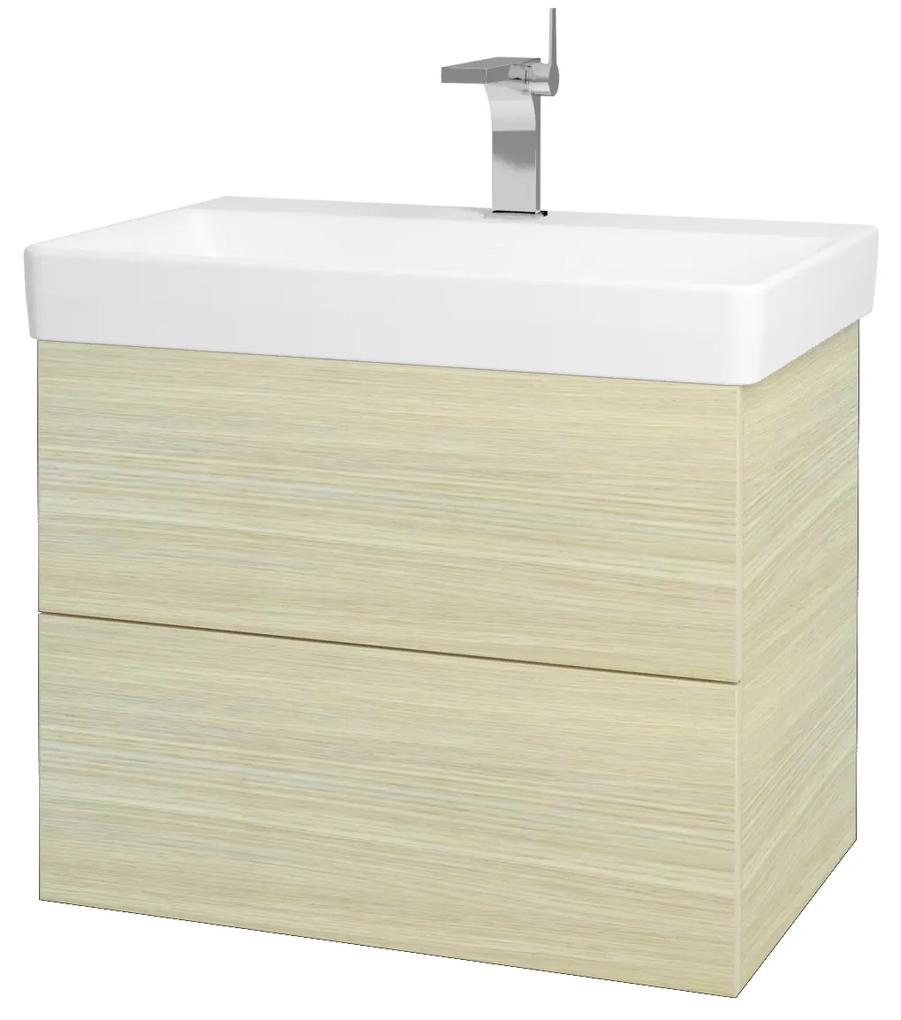 Dřevojas Koupelnová skříň VARIANTE SZZ2 70 Varianta: N01 Bílá lesk / M01 Bílá mat