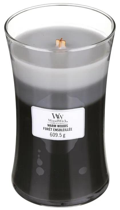 WoodWick Trilogy Warm Woods Svíčka váza velká, 609,5 g