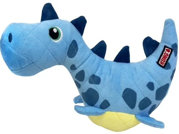 Hračka plyš KONG Dynos Roars Blue M/L